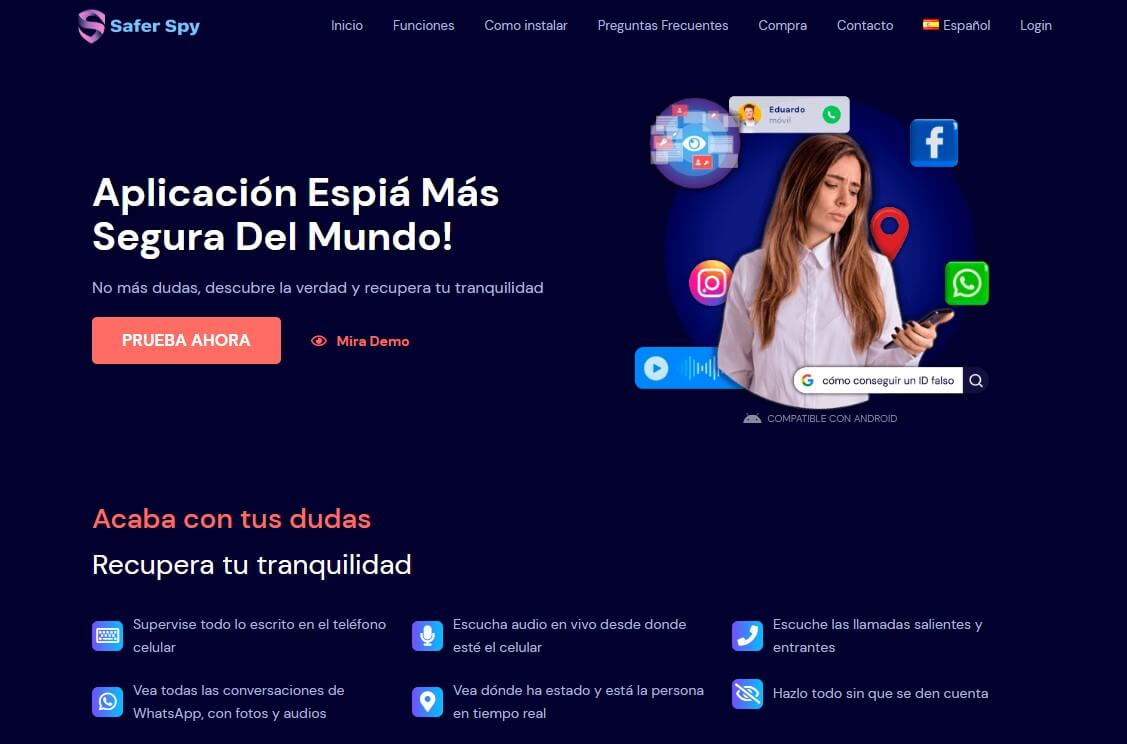 Cómo Entrar a Otro WhatsApp Solo Con El Numero | Safer Spy Cómo Entrar a Otro WhatsApp Solo Con El Numero | Safer Spy